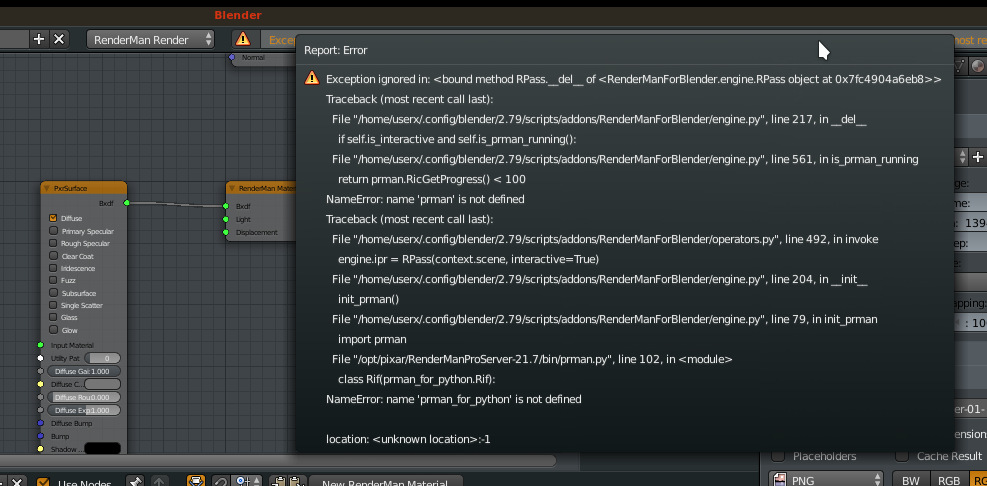 Start IPR error: prman_for_python Not defined · Issue #579 · prman-pixar/RenderManForBlender ...