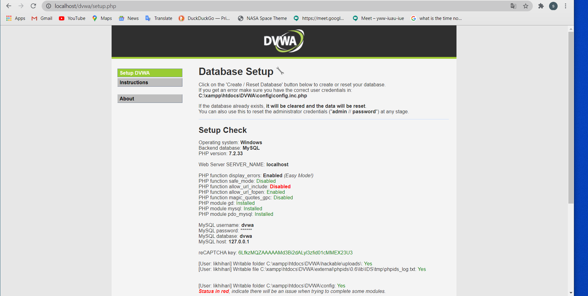 I AM TRYING TO DOWNLOAD DVWA BUT IT SHOWING LIKE THIS · Issue #380 · digininja/DVWA · GitHub