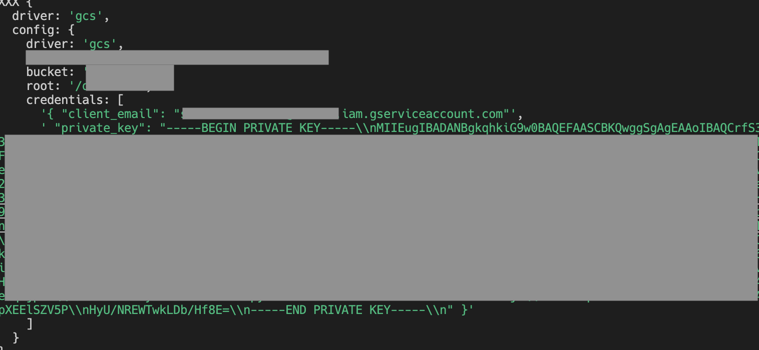 Can't set GCS credentials with environment variables · Issue #8569 · directus/directus · GitHub