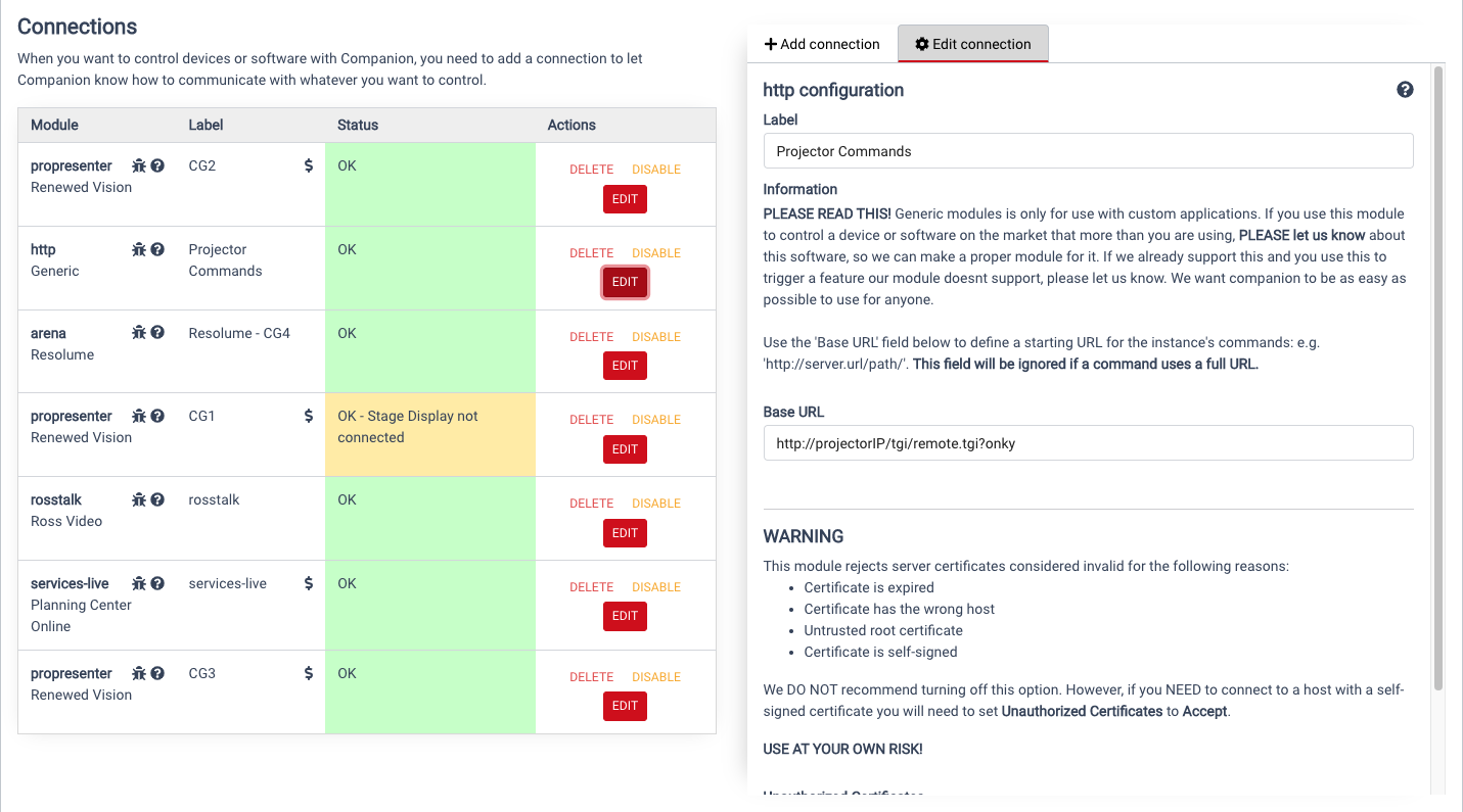 Barco RLM-W12 Projector Control · Issue #187 · bitfocus/companion-module-requests · GitHub