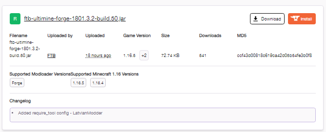 [Bug]: CurseForge wrong version · Issue #207 · FTBTeam/FTB-Mods-Issues · GitHub