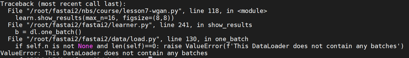 ValueError: This DataLoader does not contain any batches · Issue #205 · fastai/fastai2 · GitHub