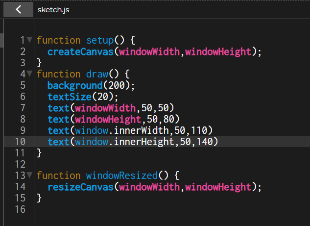 windowWidth and windowHeight do not work on Chrome · Issue #5130 · processing/p5.js · GitHub