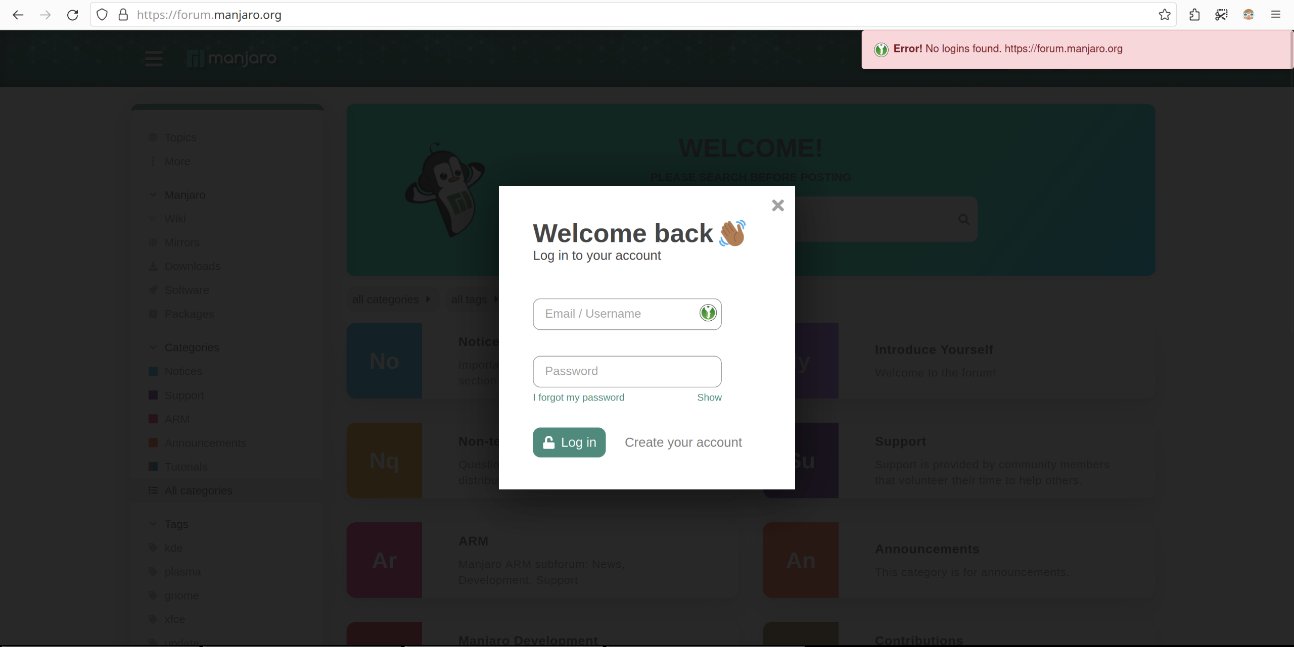[RESOLVED] forum.manjaro.org - KeePassXC-Browser can't find relevant entry in spite of correct ...