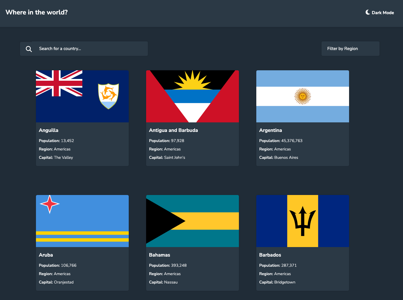 GitHub - ShivaniAsokumar/rest-countries