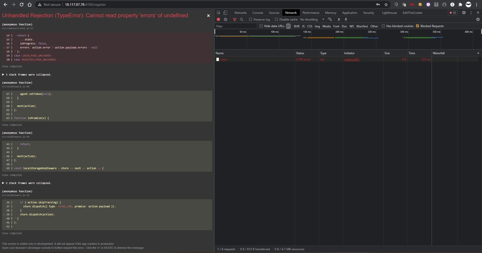 CORS error · Issue #692 · gothinkster/realworld · GitHub