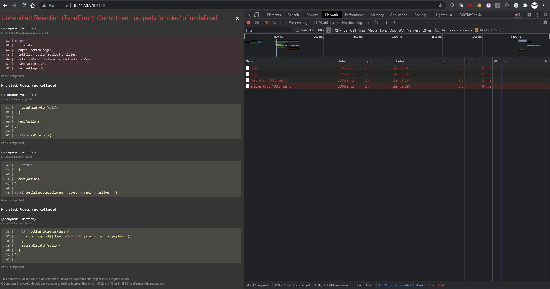 CORS error · Issue #692 · gothinkster/realworld · GitHub