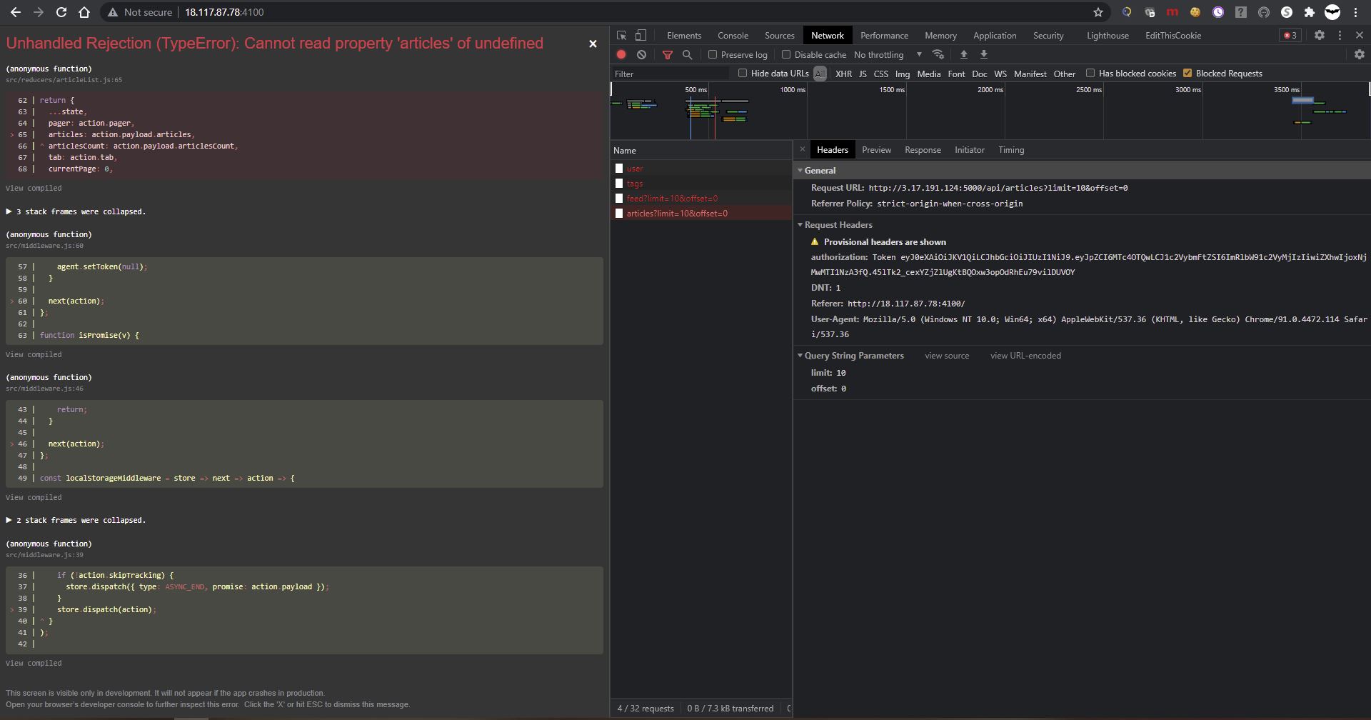 CORS error · Issue #692 · gothinkster/realworld · GitHub