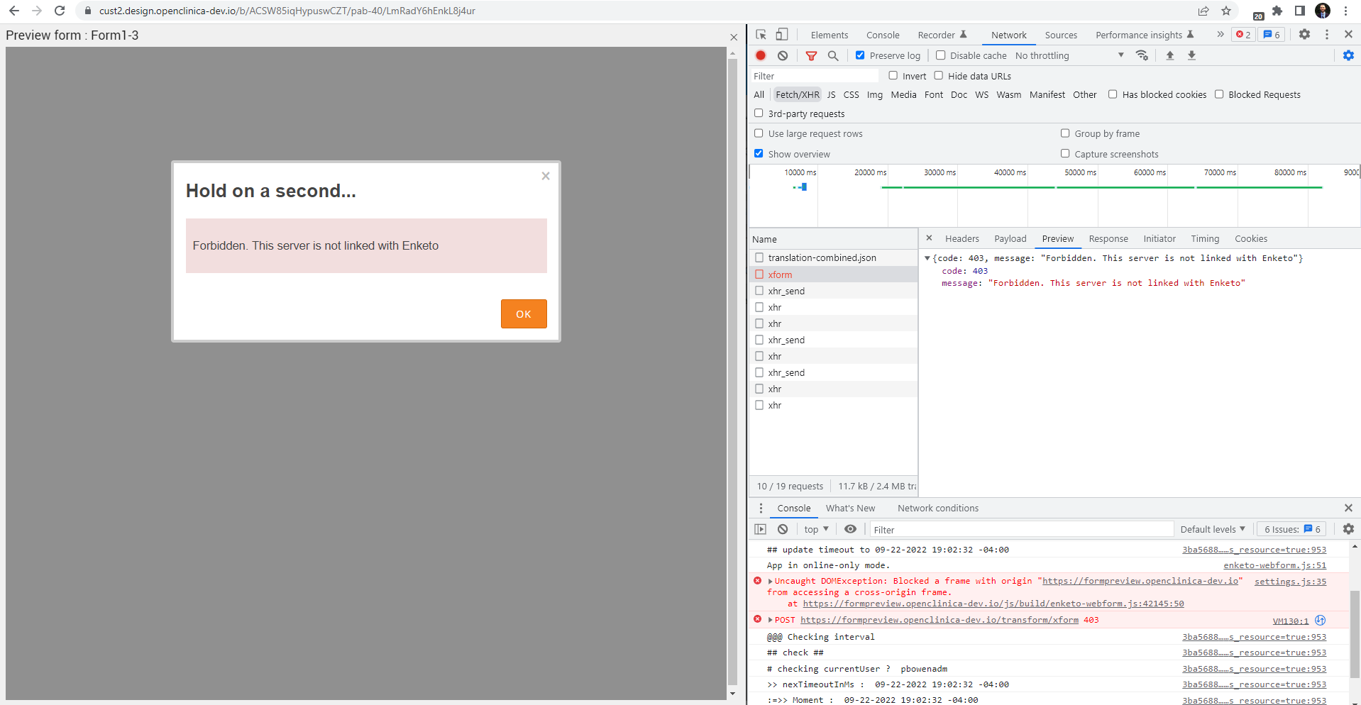 form previews with query param broken · Issue #64 · OpenClinica/enketo-oc · GitHub