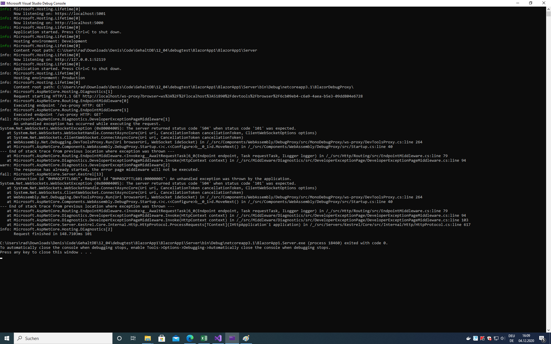 Cant Debug Client Side Blazor · Issue 28316 · Dotnet Aspnetcore · Github