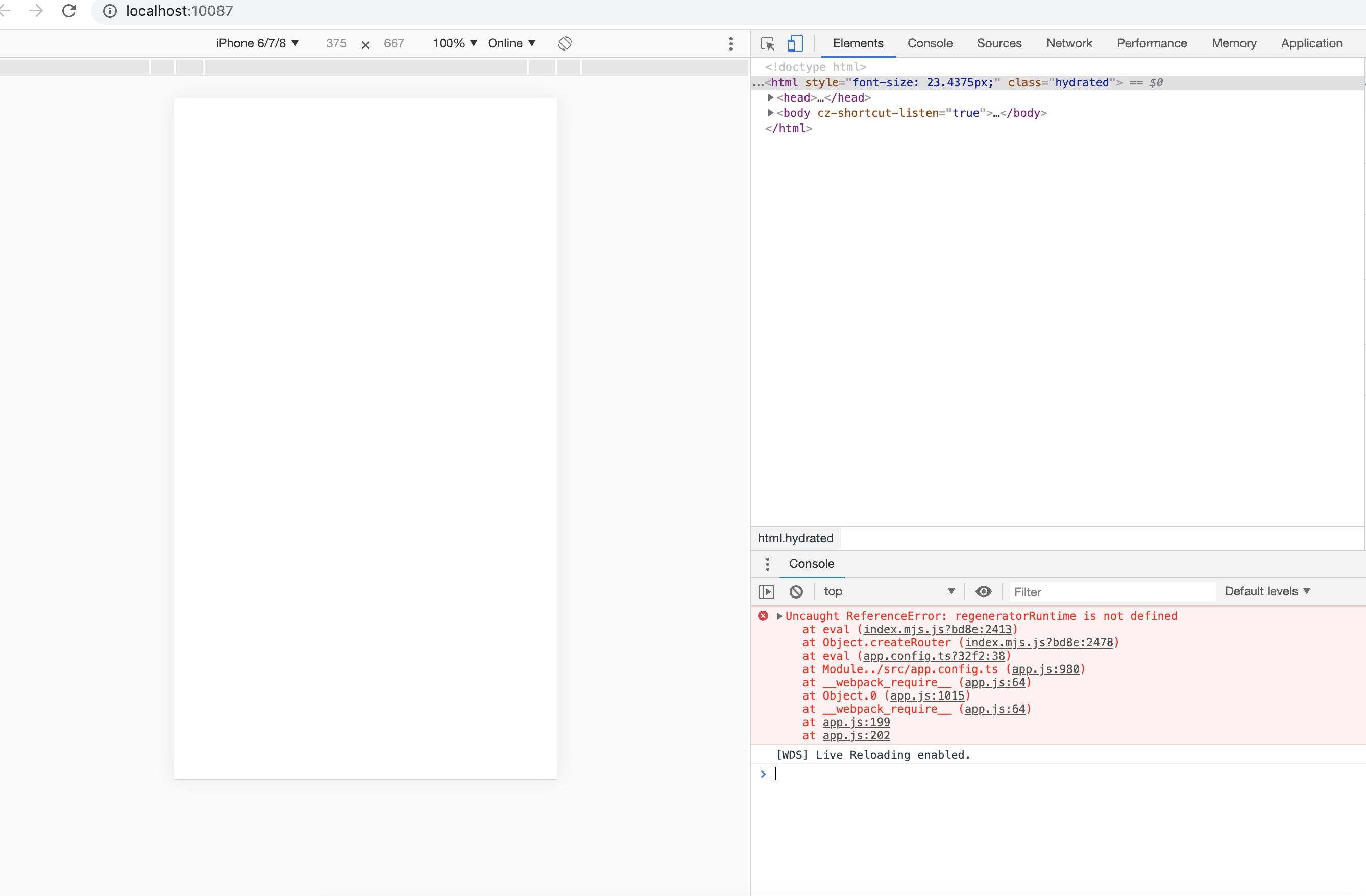 taro next beta6 h5 Uncaught ReferenceError: regeneratorRuntime is not defined · Issue #6274 ...