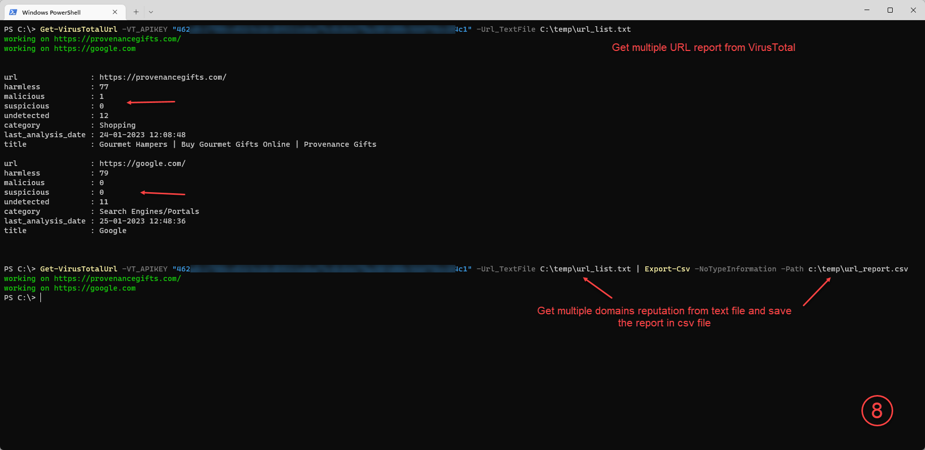 GitHub - Haridas-V2/VirusTotal-PowerShell: Automate VirusTotal Queries using API