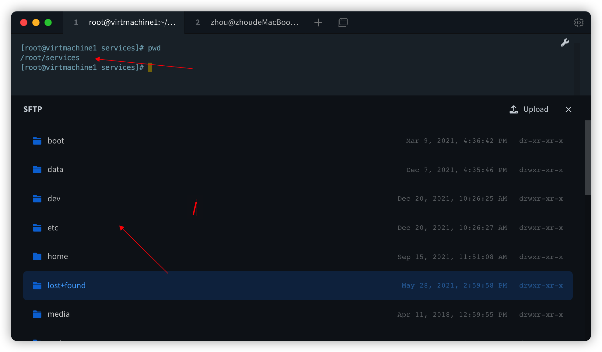 Whether SFTP is enabled to directly access the current ssh directory.Xshell software is ok.Shell ...