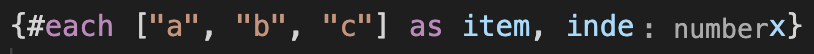 Inlay Hint In ` Each` Block At The Wrong Position · Issue 1988 · Sveltejs Language Tools · Github