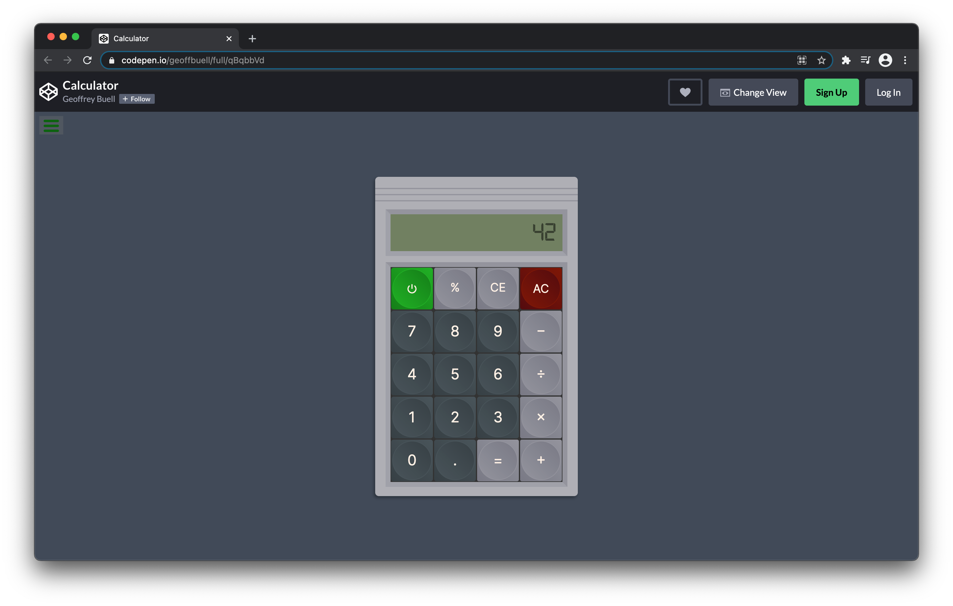 GitHub - geoff-buell/calculator: A basic calculator that handles ...