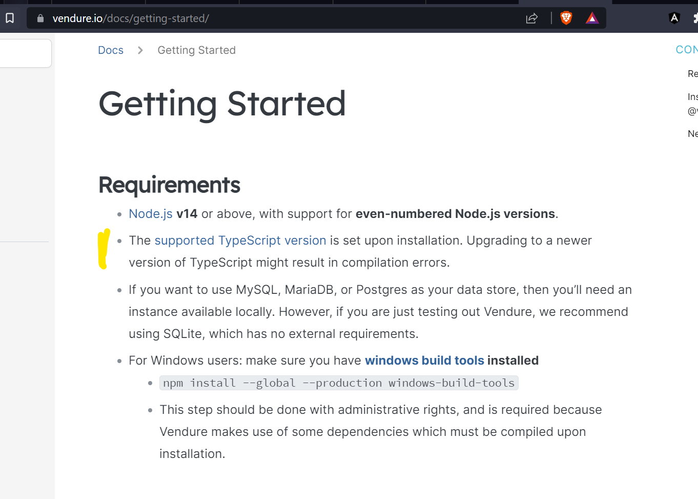 Docs: Include supported TS versions for Admin UI compilation · Issue #2067 · vendure-ecommerce ...