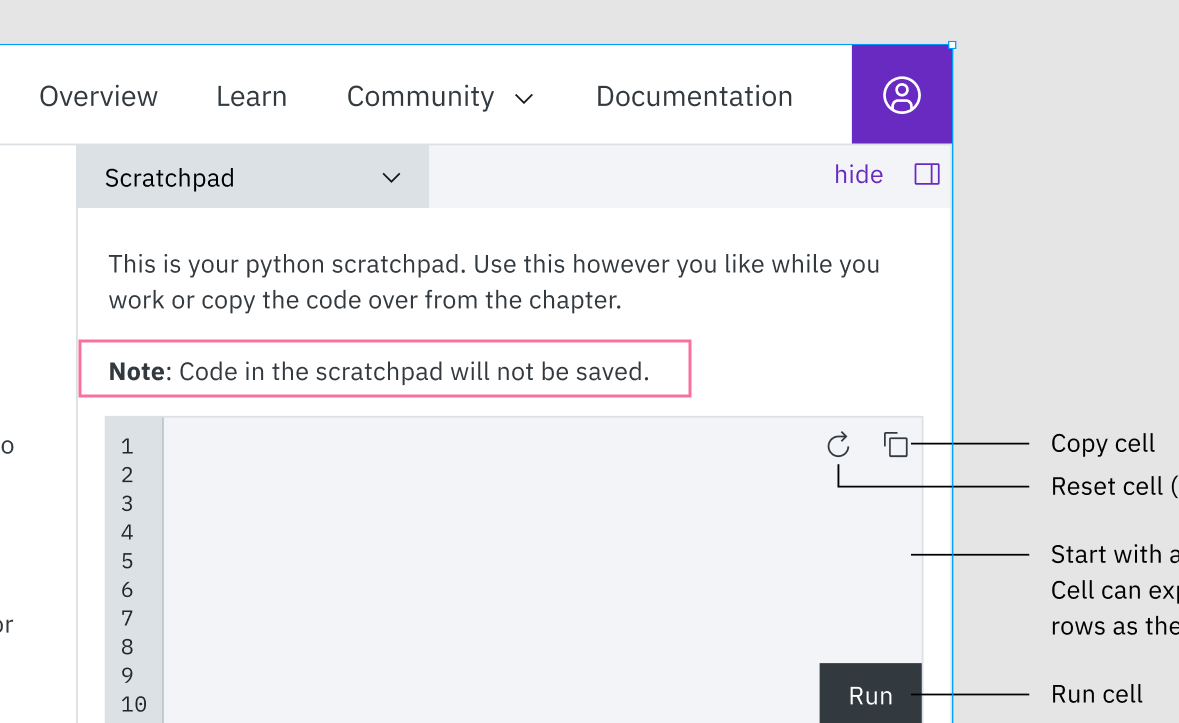 Add warning message to inform user that code will be erased · Issue #1018 · Qiskit/platypus · GitHub
