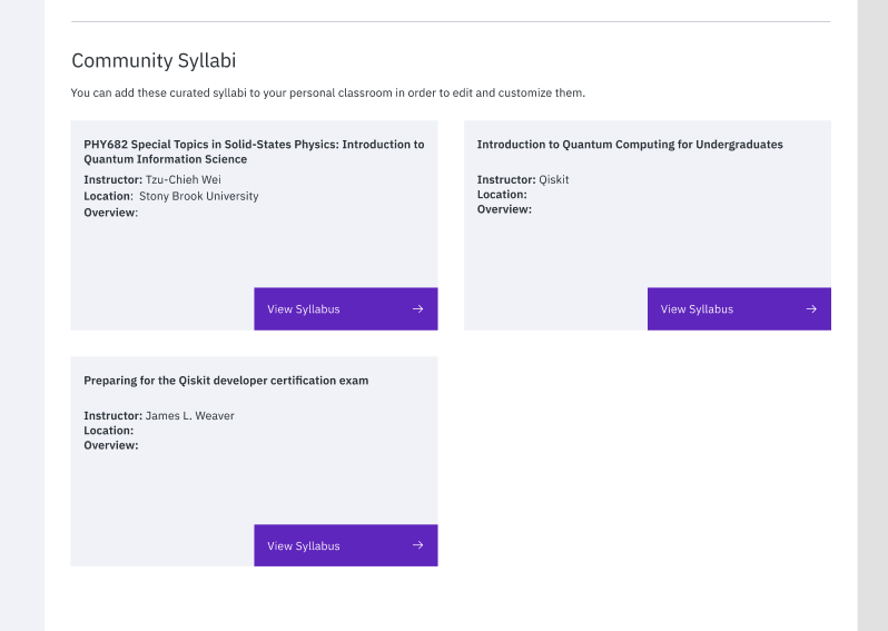 Update SyllabusCard to be editable by owner only · Issue #1655 · Qiskit/platypus · GitHub