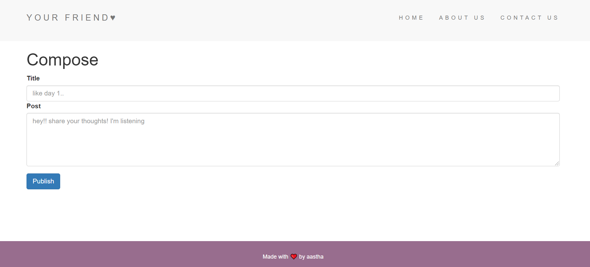 GitHub - aasthajha18/personal-diary