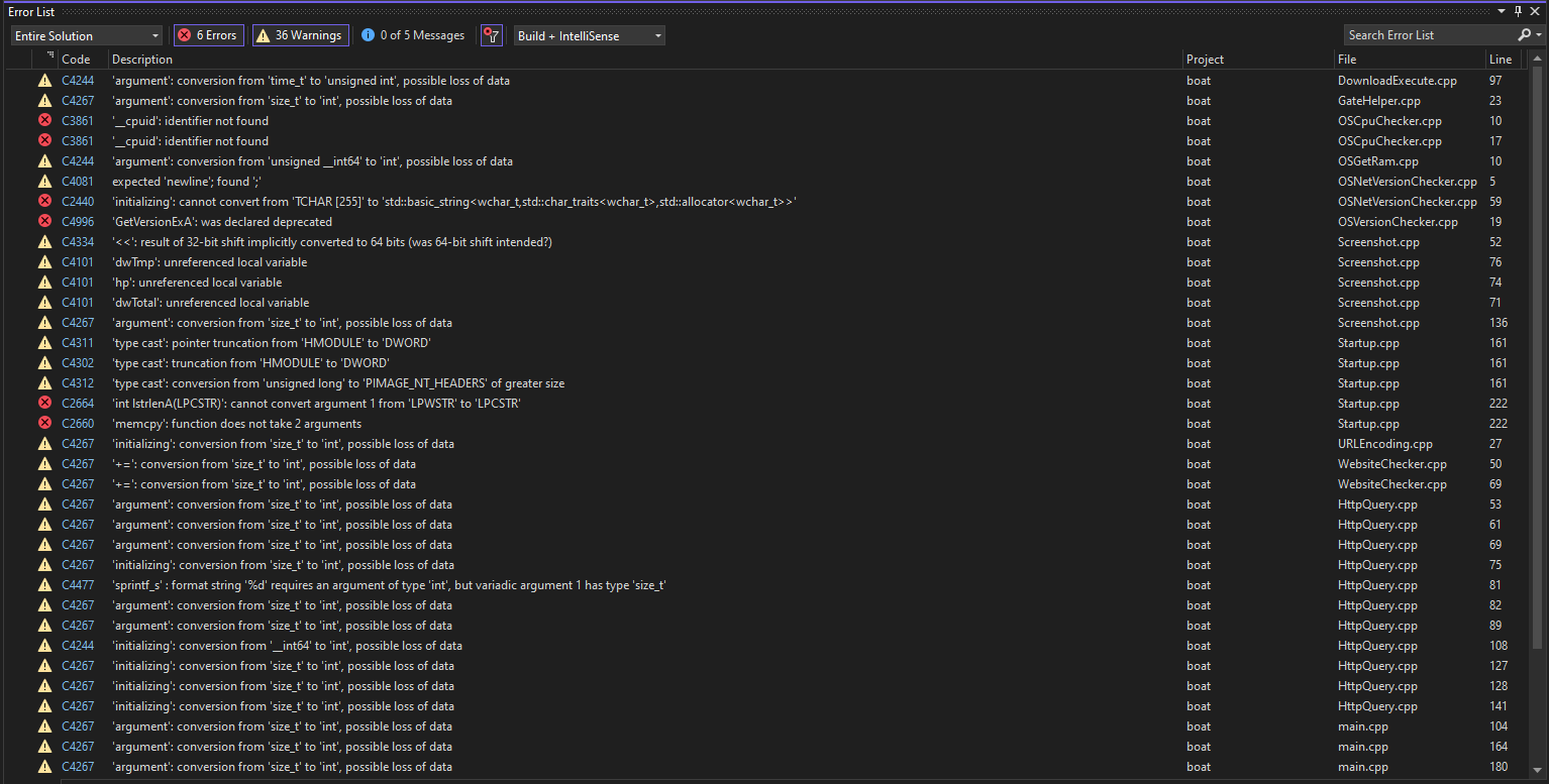 bot build issues, someone please share bot.exe · Issue #64 · UBoat-Botnet/UBoat · GitHub