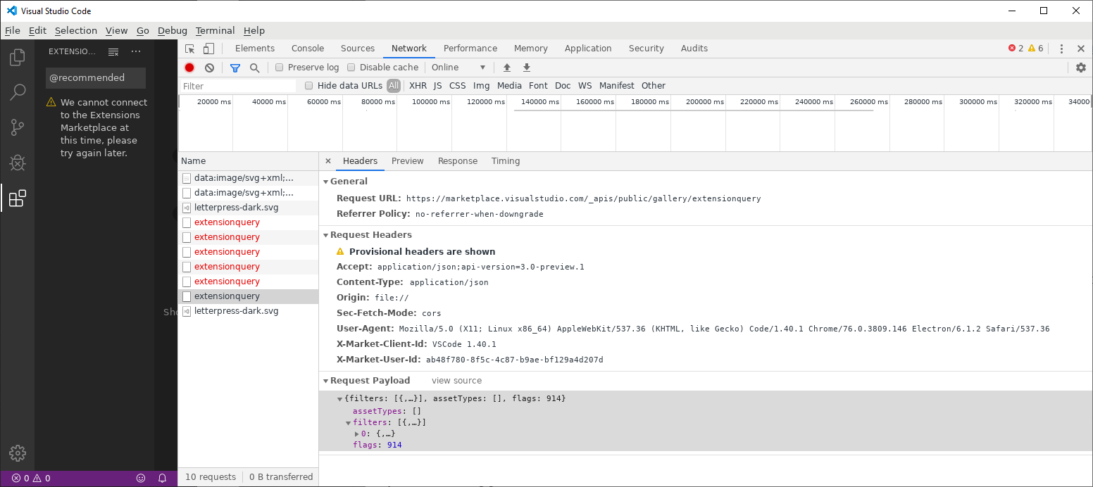 Unable to install extensions via proxy, even --ignore-certificate-errors no longer works · Issue ...