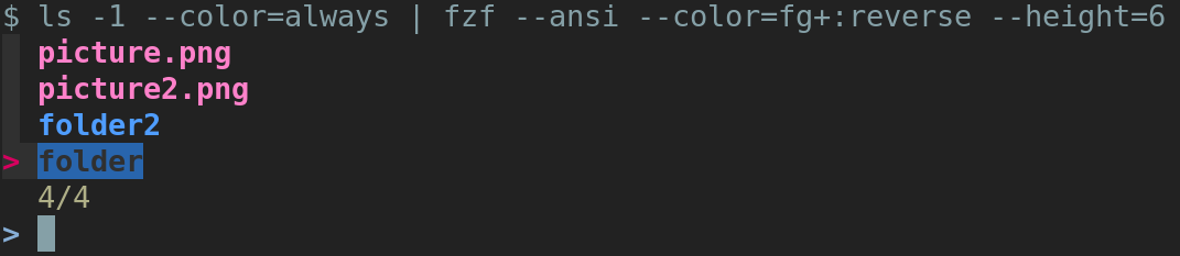 ANSI color attribute `reverse` does not work with bright colors? · Issue #2864 · junegunn/fzf ...