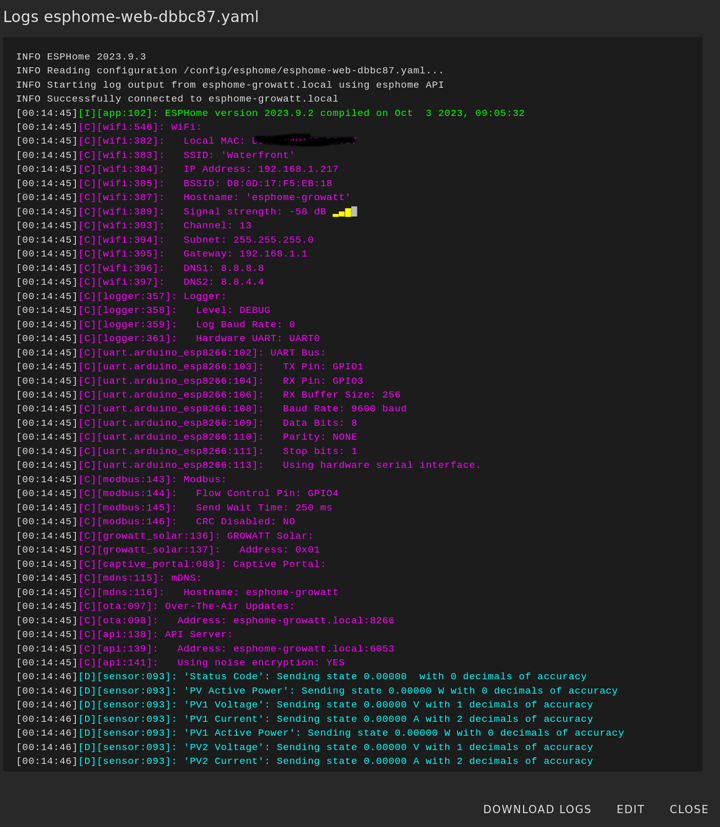 GitHub - rspring/Esphome-Growatt: Reading Growat Inverter data via the modbus using an MAX485 ...