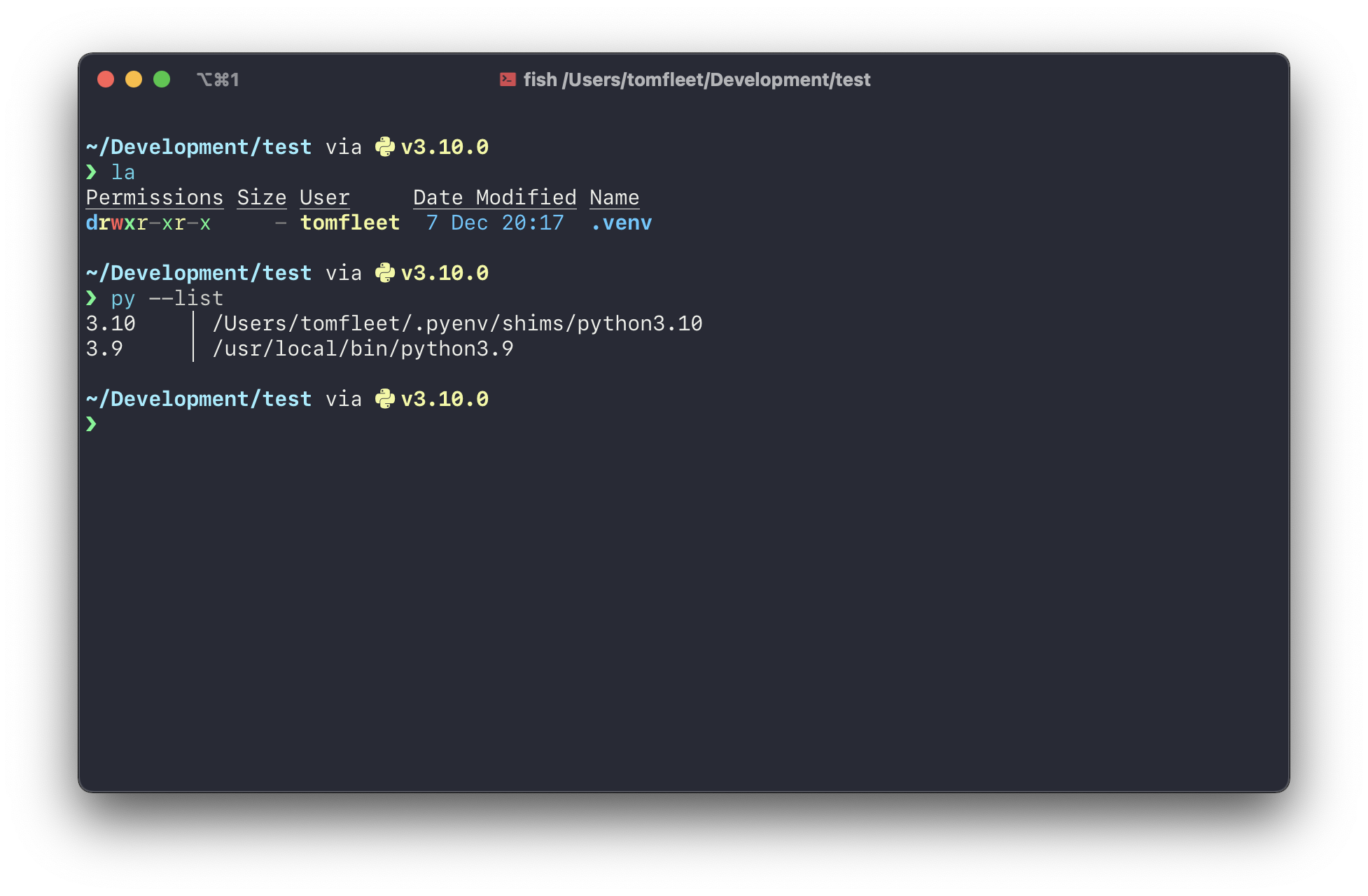 [FEAT] `--list` should show a virtualenv's python if in cwd or activated · Issue #33 ...