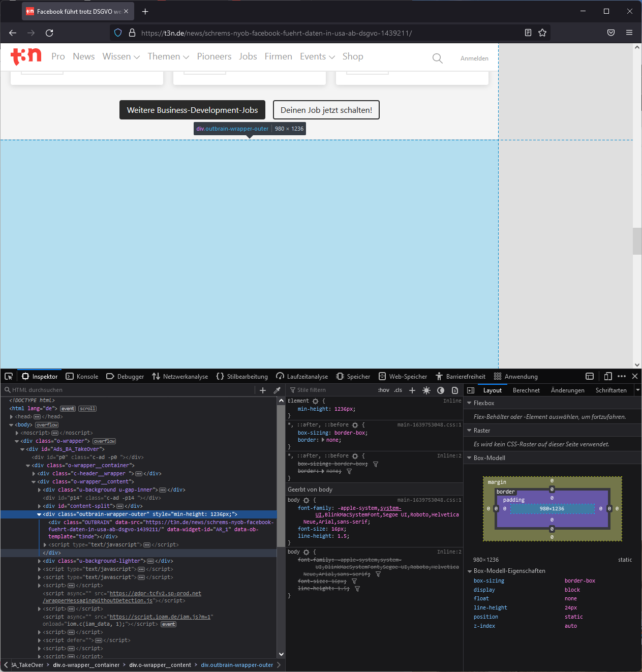 t3n.de breakage · Issue #103460 · AdguardTeam/AdguardFilters · GitHub