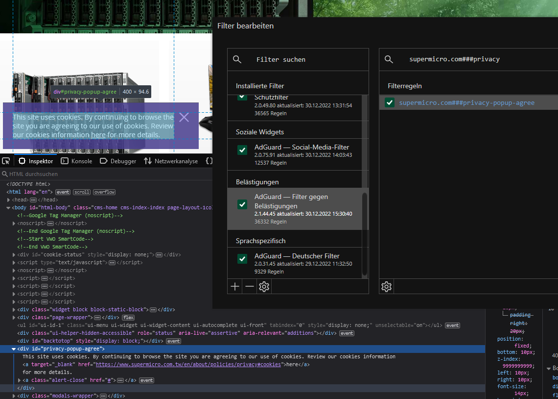 store.supermicro.com · Issue #138760 · AdguardTeam/AdguardFilters · GitHub