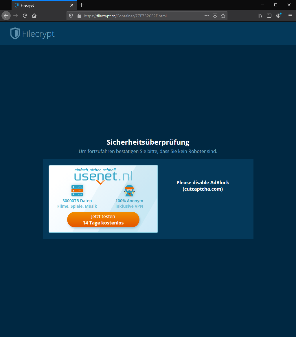 https://filecrypt.cc/ cutcaptcha · Issue #231 · AdguardTeam/AdGuardSDNSFilter · GitHub