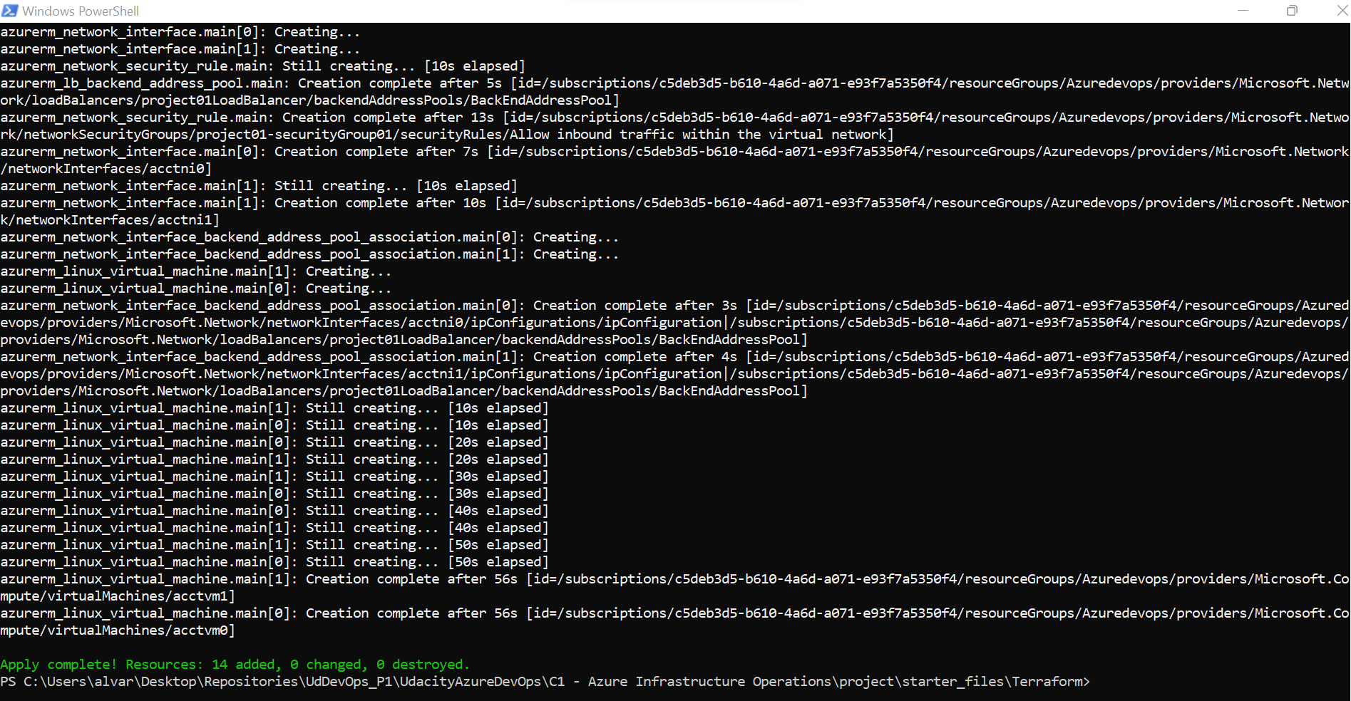 Github Algomendevopsproject01terraform Terraform Script For A Load Balancer And A Vm Scaling