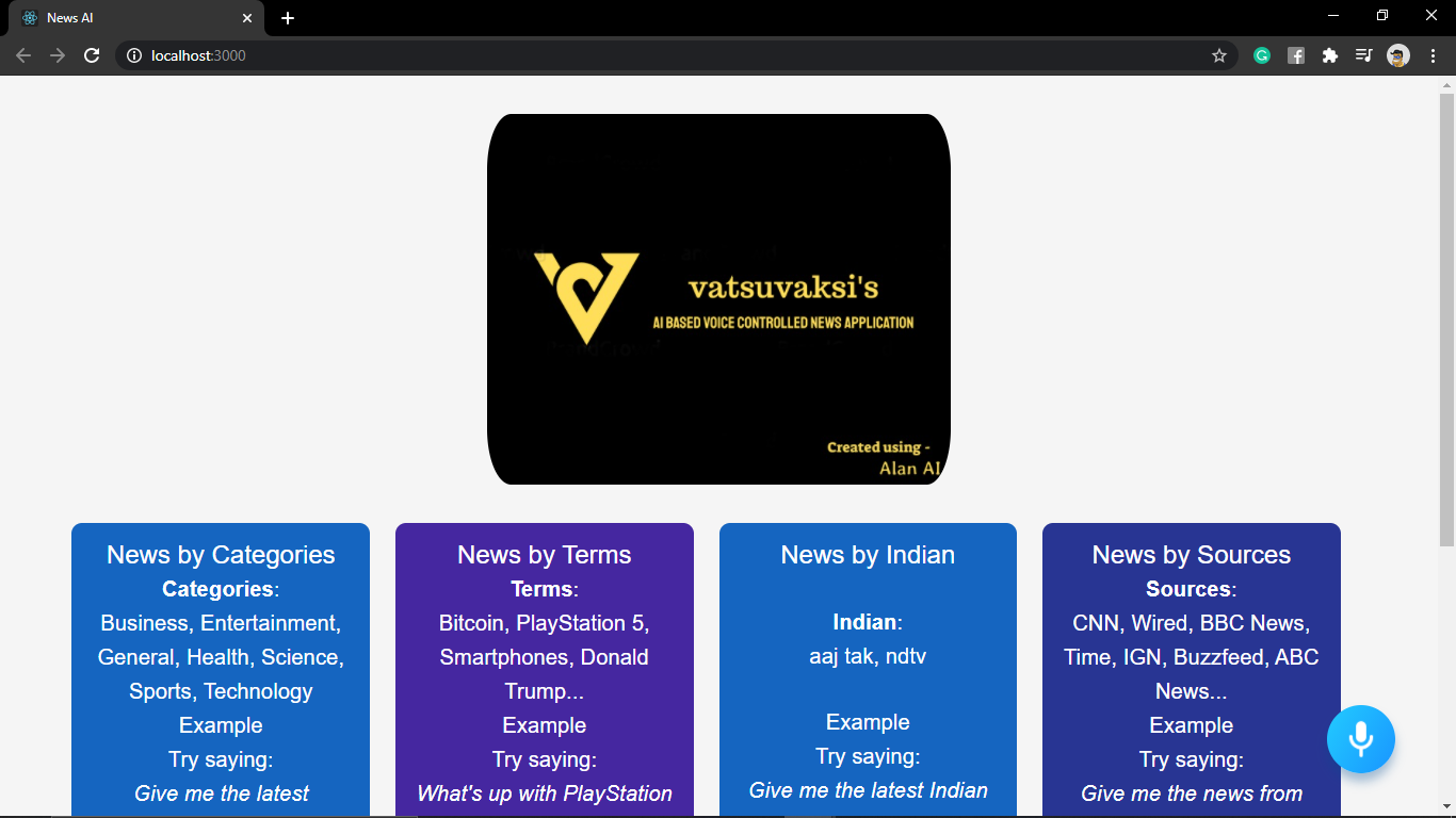 GitHub - vatsuvaksi/Conversational-AI-NewsApplication: This is a ...