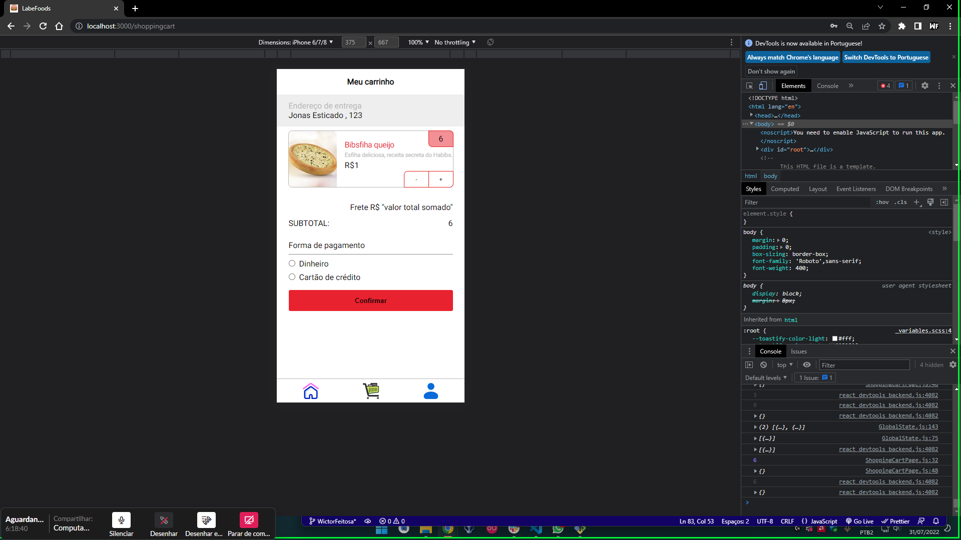 GitHub - GalileoGuilherme/LabeFood