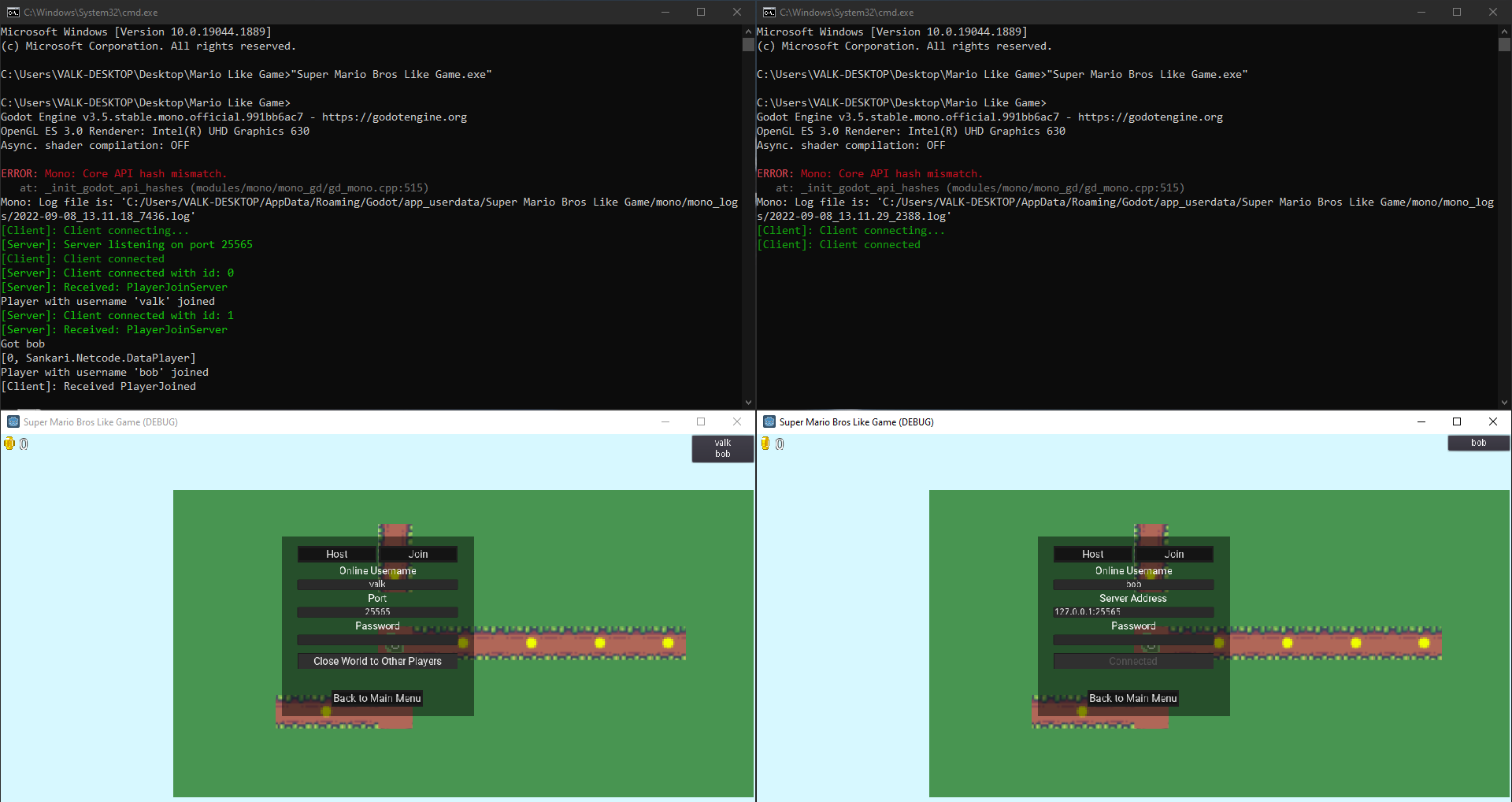 [Netcode] bob is not seeing valk · Issue #84 · Valks-Games/sankari · GitHub