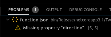 Generated function.json does not include direction property for EventHubTrigger · Issue #272 ...