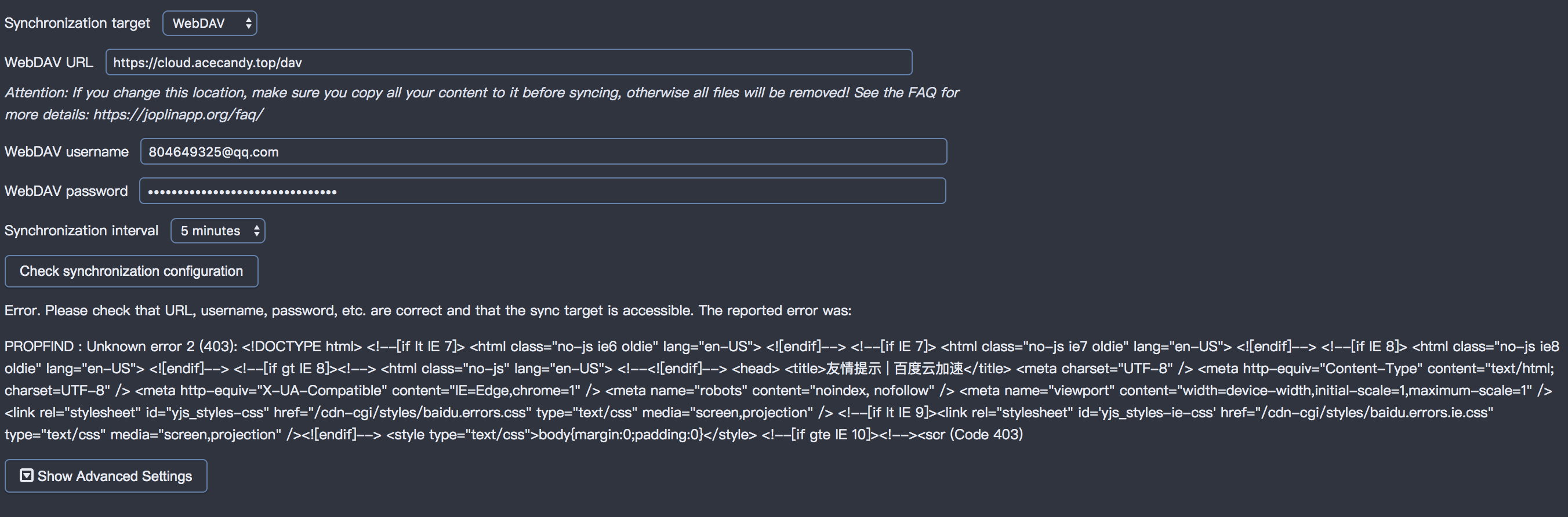 webdav connect 403 · Issue #3185 · laurent22/joplin · GitHub