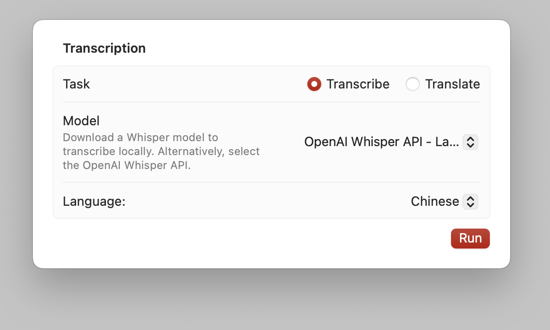 Buzz Captions for macOS is unable to modify the Whisper API · Issue #397 · chidiwilliams/buzz ...