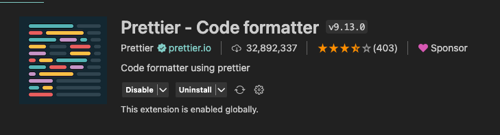 prettier is missing from status bar · Issue #3015 · prettier/prettier-vscode · GitHub