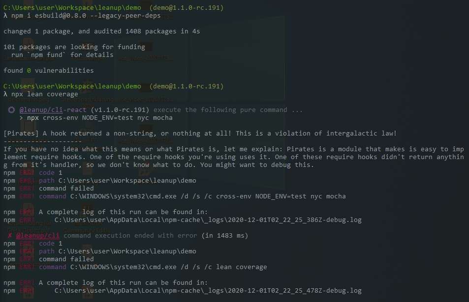 Broken stack from v0.7 to v0.8 istanbul + mocha + esbuild-register + esbuild · Issue #569 ...