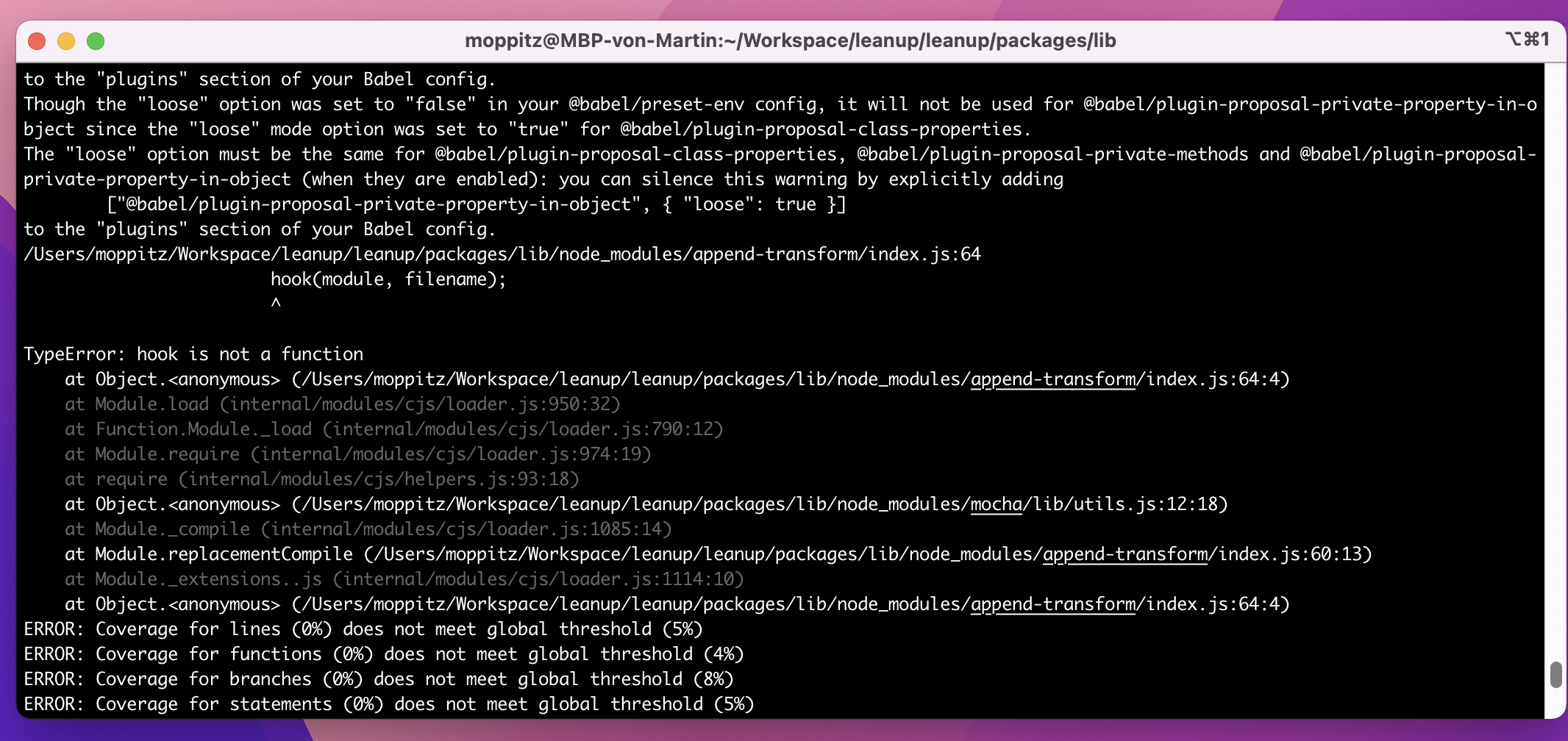 TypeError: hook is not a function - sincs last week?! · Issue #657 · istanbuljs/istanbuljs · GitHub