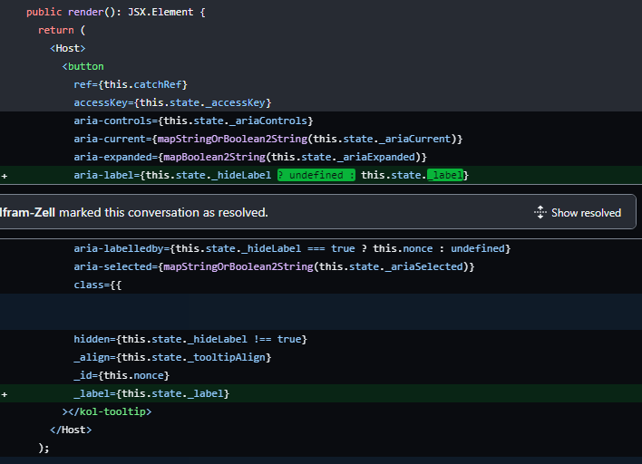 Button, Link usw.: Aria-Label statt Aria-LabelledBy verwenden bei _hide-label=true · Issue #3967 ...