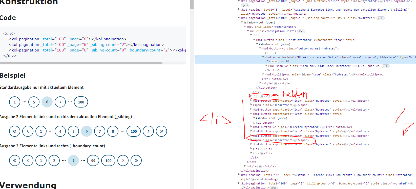 Pagination: li-prüfen · Issue #4915 · public-ui/kolibri · GitHub