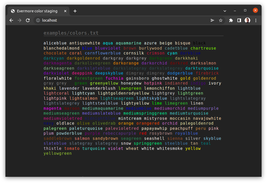 GitHub - ratacat/evermore-color-staging