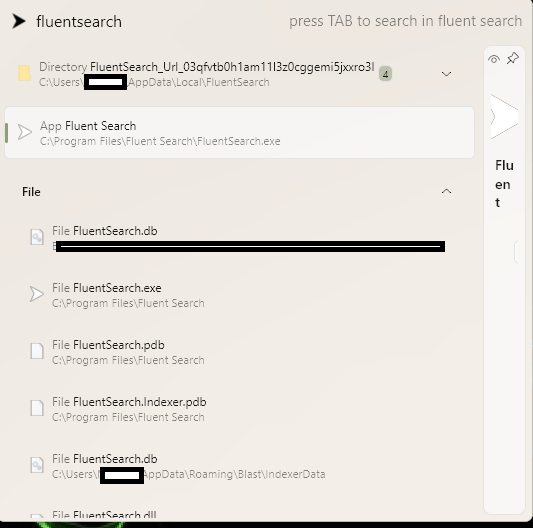 Right Side Bar Appearance · Issue #364 · adirh3/Fluent-Search · GitHub