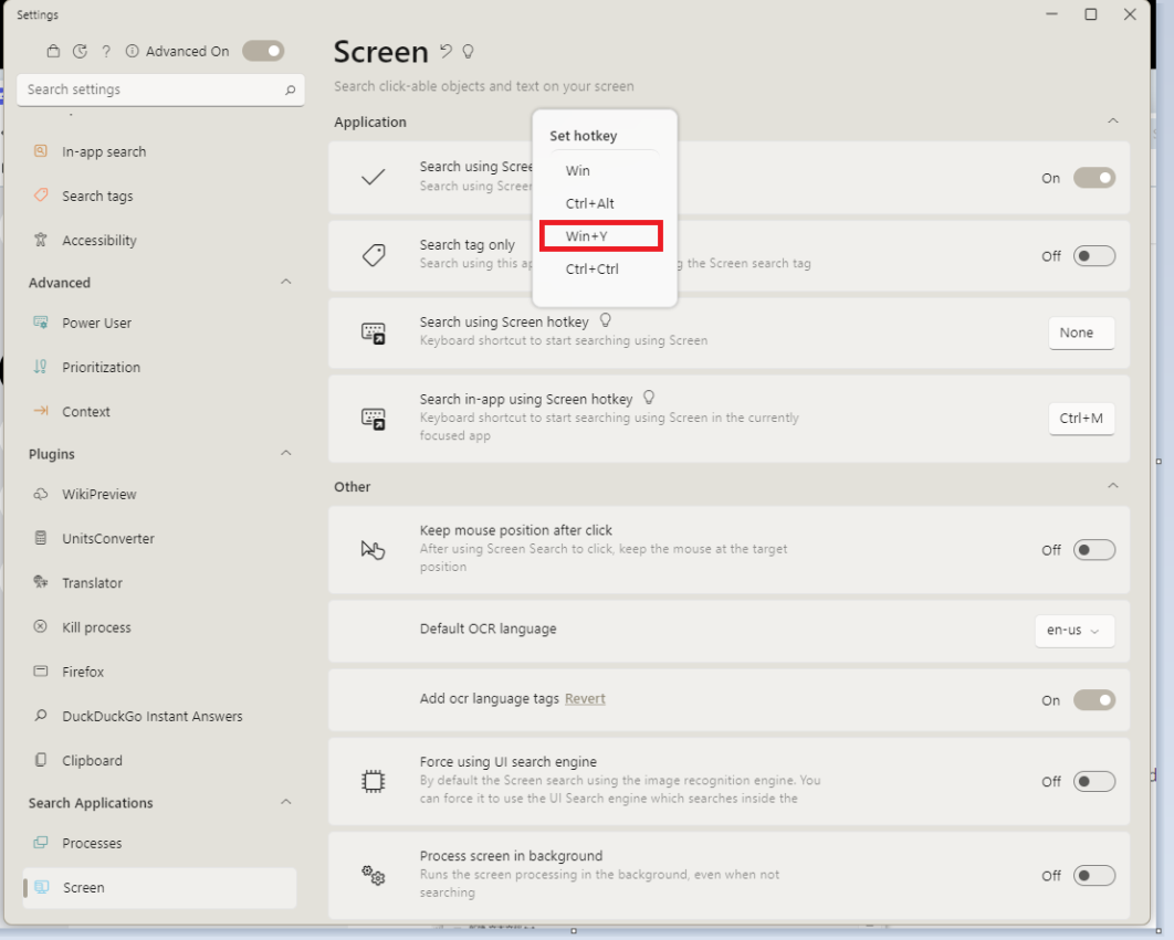 Win+Y not Working · Issue #576 · adirh3/Fluent-Search · GitHub