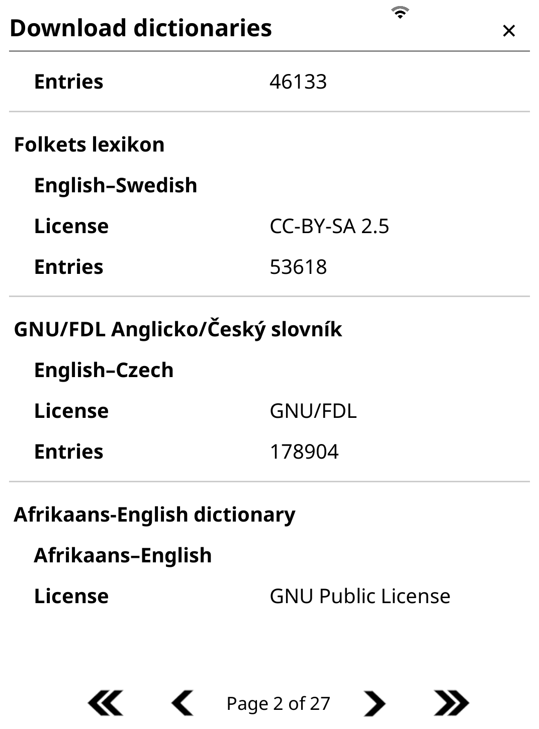 Suggestion: compact dictionary download layout · Issue #5955 · koreader/koreader · GitHub