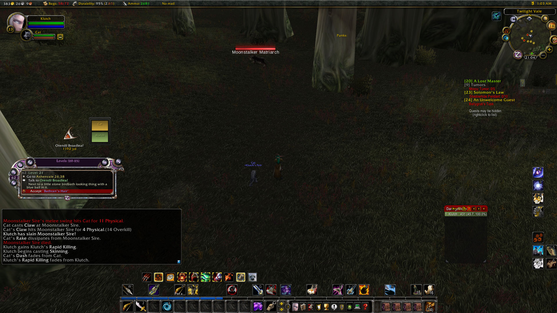 "Moonstalker Matriarch" have incorrect "Moonstalker Runt" summoning ...