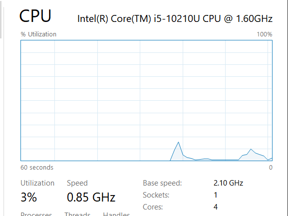 CPU graph shows as 0% in Windows 10 · Issue #404 · ClementTsang/bottom ...