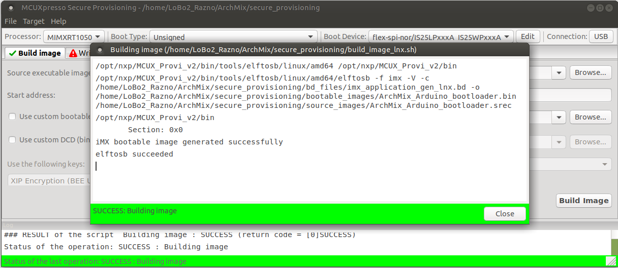 Using Mcuxpresso Secure Provisioning To Flash Arduino Bootloader 8687